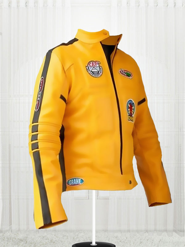 Stylish Uma Thurman Kill Bill Yellow Jacket