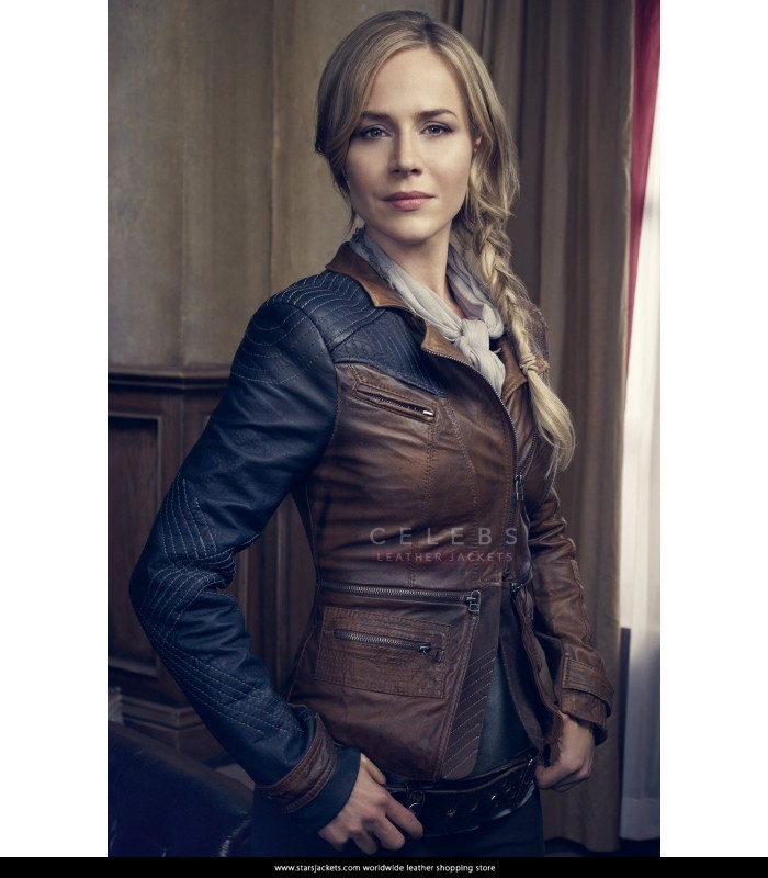 Defiance Julie Benz Leather Jacket - Stars Jackets