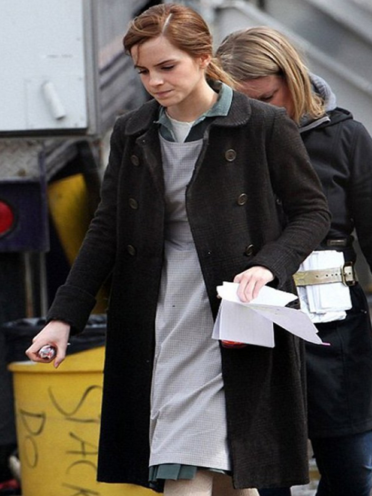 Emma Watson Regression Double Breasted Coat Emma Watson Regression Double Breasted Coat