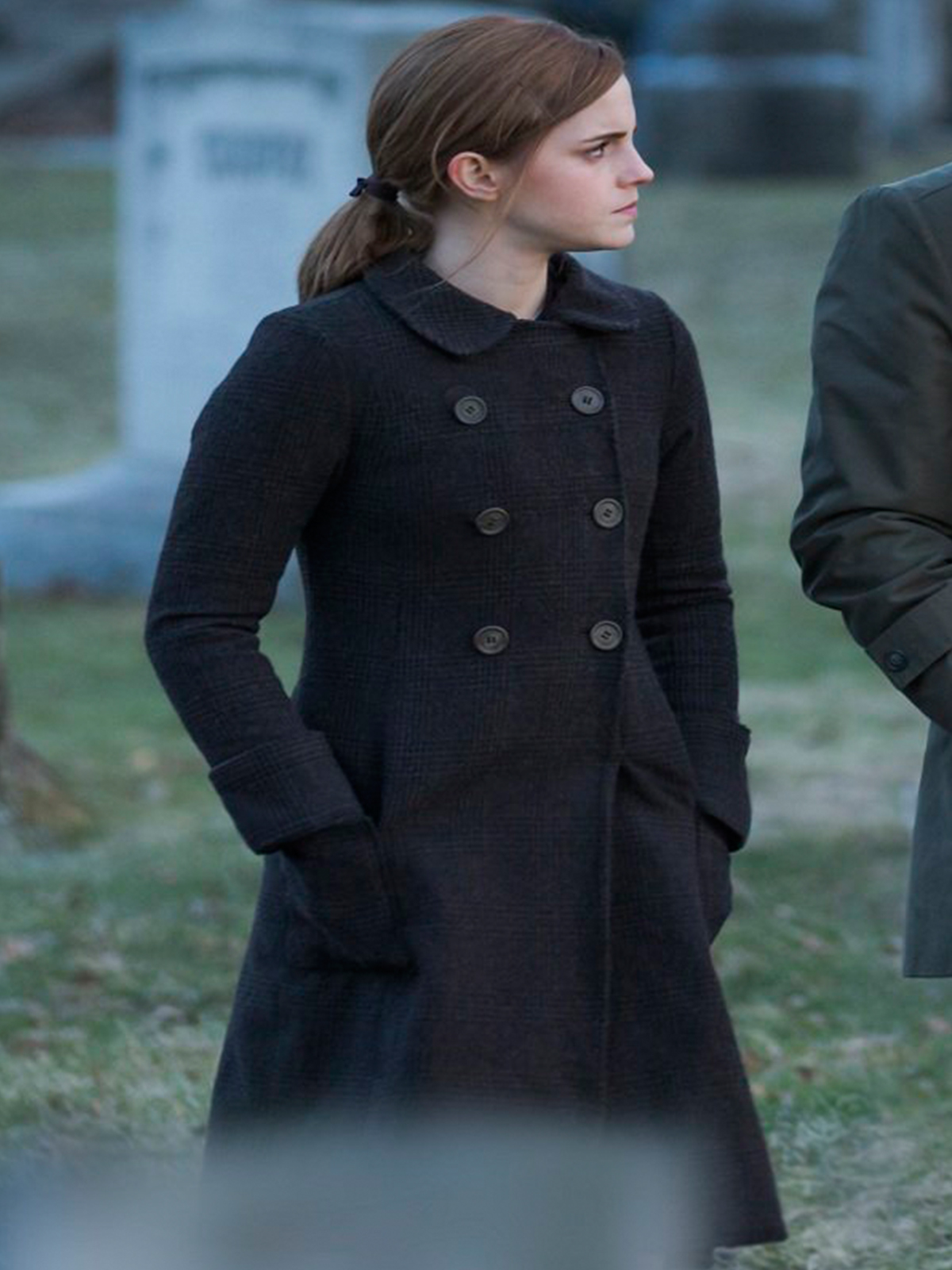 Emma Watson Regression Double Breasted Coat Emma Watson Regression Double Breasted Coat