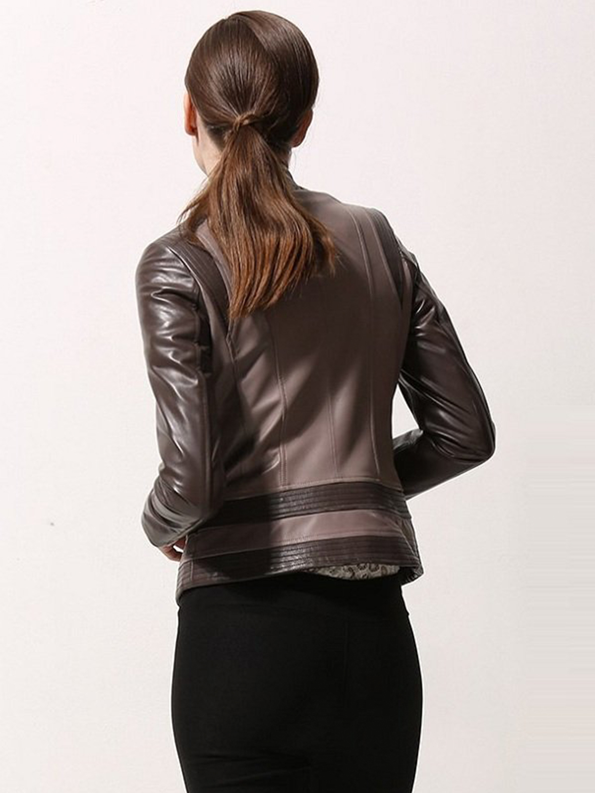 Women Asymmetrical Style Moto Biker Jacket