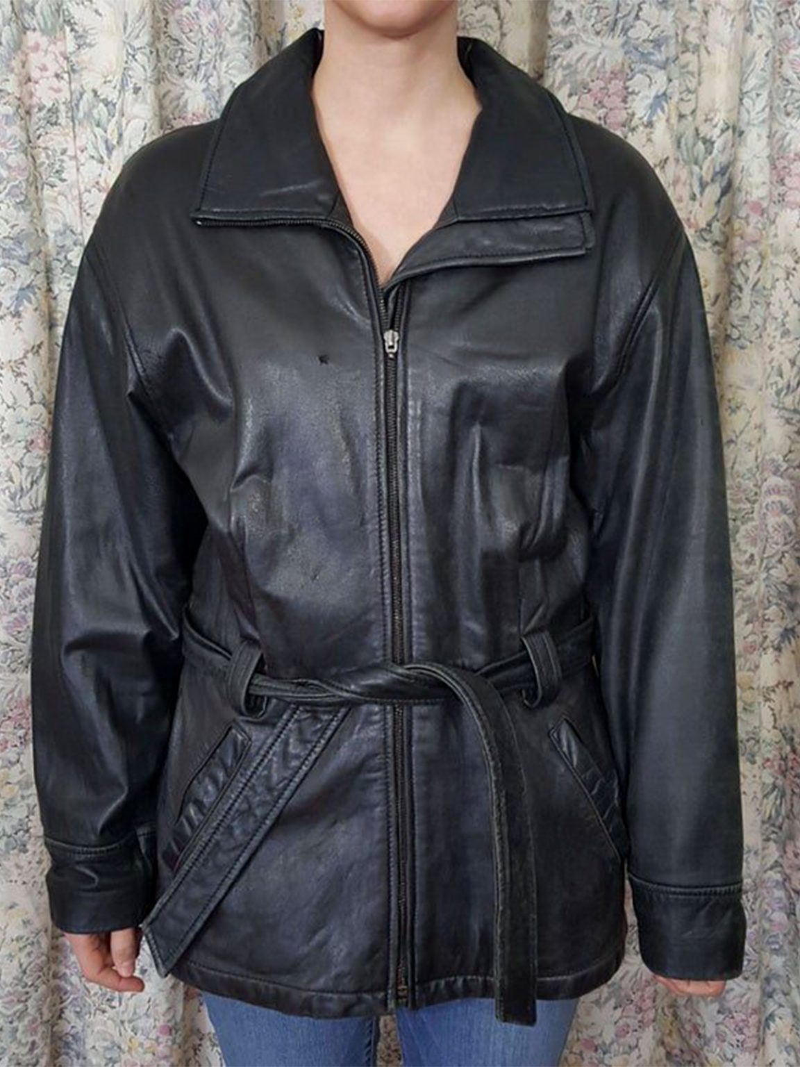 Womens Jlc New York Leather Jacket Stars Jackets