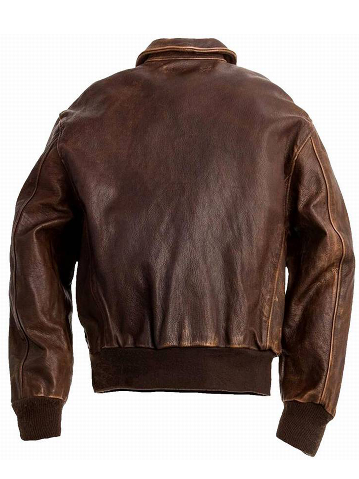 Men’s A2 Flight Bomber Real Distressed Brown Leather Jacket